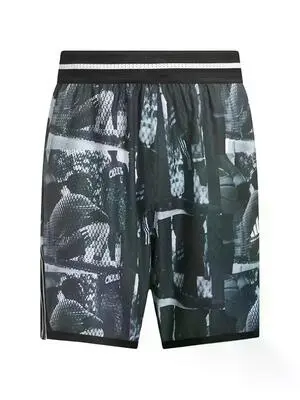 Adidas Crazy Lite Aop Printed Shorts - Black