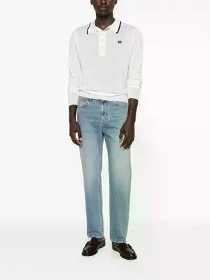 WALES BONNER X John Smedley Logo-embroidery Polo Shirt