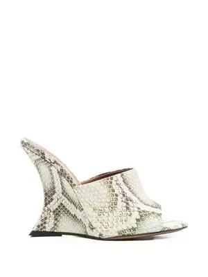 Paris Texas Nina Snake-effect Sandals