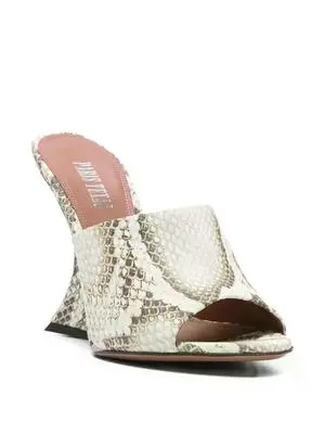 Paris Texas Nina Snake-effect Sandals