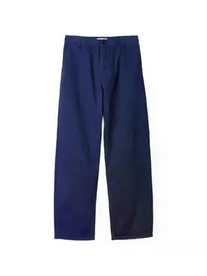 Miu Miu Embroidered Straight Trousers - Blue
