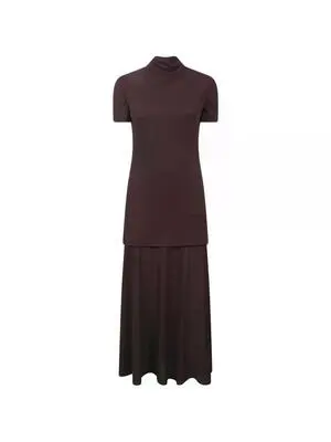 JIL SANDER Roll-neck Maxi Dress