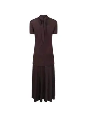 JIL SANDER Roll-neck Maxi Dress
