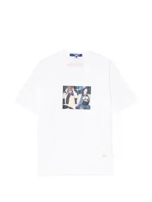 Junya Watanabe Portrait-print T-shirt - White