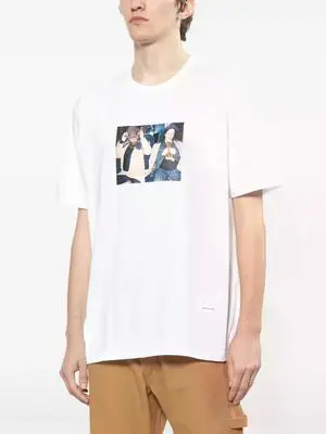 Junya Watanabe Portrait-print T-shirt - White
