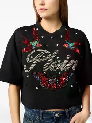 Philipp Plein Cropped Crew-neck T-shirt
