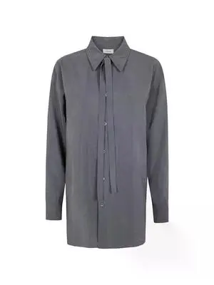 LEMAIRE Tie-front Shirt - Grey