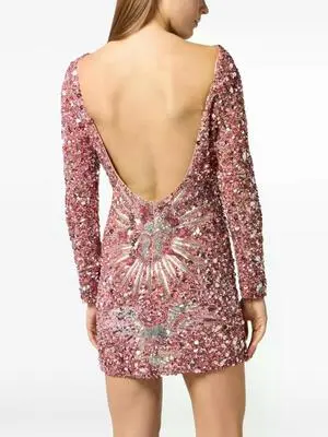 Philipp Plein Open-back Mini Dress