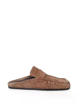 JIL SANDER Sabot Suede Mules