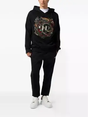Philipp Plein Dragon-graphic Fleece Hoodie
