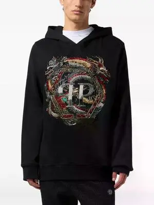 Philipp Plein Dragon-graphic Fleece Hoodie