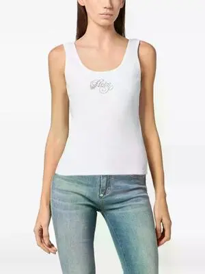 Philipp Plein Open-back Tank Top - White