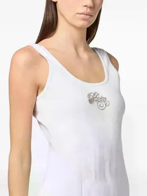 Philipp Plein Open-back Tank Top - White