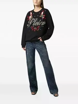 Philipp Plein Open Back Embellished Sweatshirt