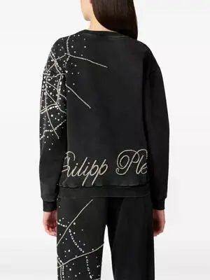 Philipp Plein Spiderweb Strass Sweatshirt