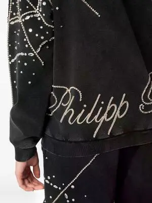 Philipp Plein Spiderweb Strass Sweatshirt