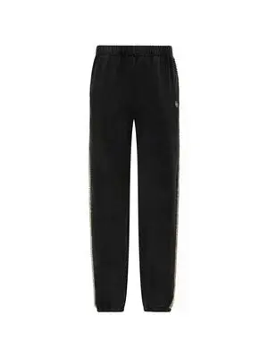 Philipp Plein Strass Embellished Cotton Joggers - Black