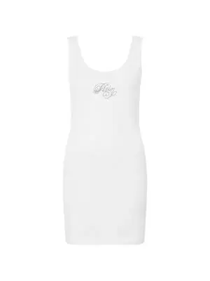 Philipp Plein Logo-detail Mini Dress - White