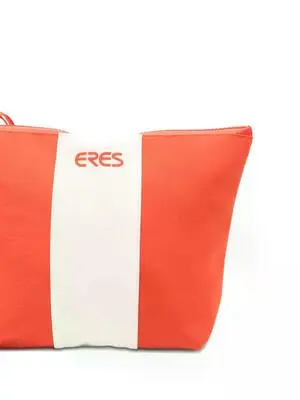 ERES Stripe Zip Pouch - Orange