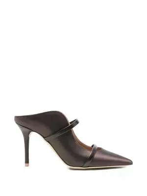 MALONE SOULIERS Maureen Strappy Pointed Mules - Brown