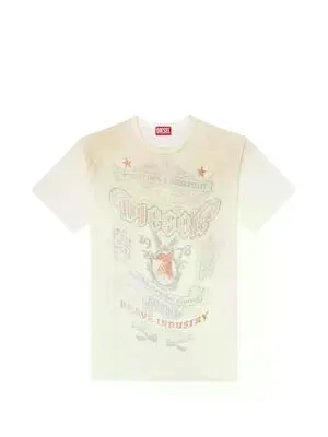 DIESEL® T-shirt With Crest Graphic - Neutrals