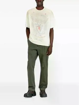 DIESEL® T-shirt With Crest Graphic - Neutrals