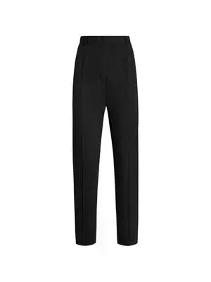 Dolce & Gabbana Wool Gabardine Trousers - Black