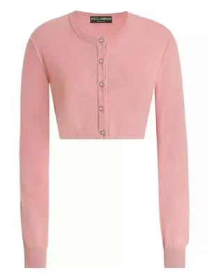 Dolce & Gabbana Buttoned Knit Cardigan - Pink