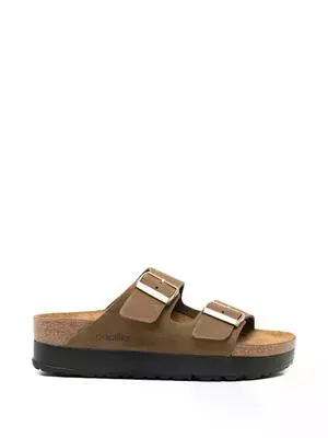 Birkenstock Brown Strap Sandals For Women