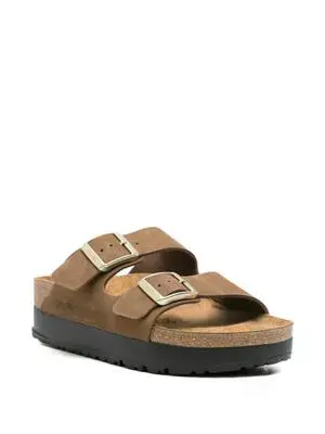 BIRKENSTOCK Arizona Buckle Strap Sandals - Brown