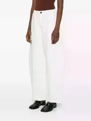 Sacai Button-fastening High-waisted Trousers