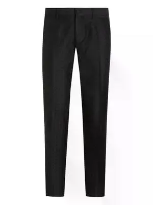 Dolce & Gabbana Patterned Trousers - Black