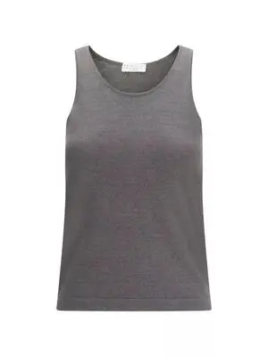 Brunello Cucinelli Scoop-neck Tank Top - Grey