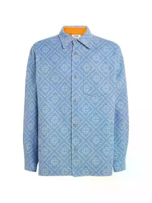 Casablanca Monogram-pattern Shirt - Blue