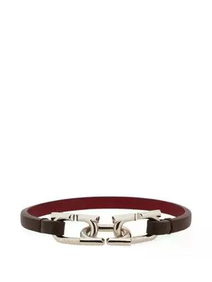 FERRAGAMO Bicolor Gancini Bracelet - Silver