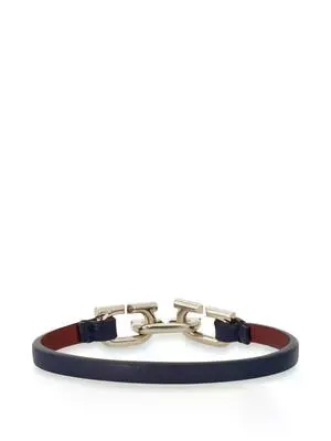 FERRAGAMO Gancini Leather Bracelet