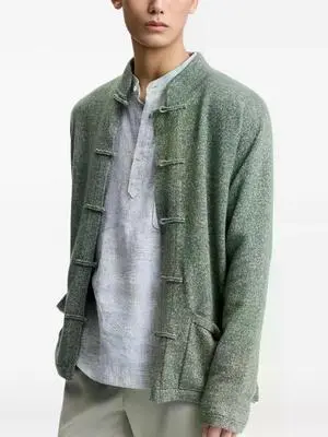 Shanghai Tang Knotted Cardigan - Green
