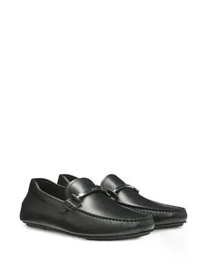 Hugo Noel Leather Loafers - Black