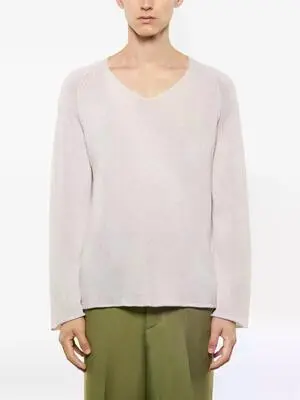 LANEUS V-neck Jumper - Neutrals