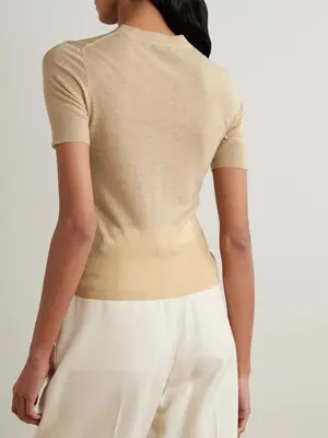 JOSEPH Cashair Cashmere Top - Beige
