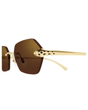 CARTIER Geometric Sunglasses, 55mm