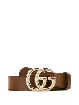 Gucci Gg Marmont Leather Belt - Brown