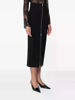 Erika Cavallini Long Skirt With Zip Fastening