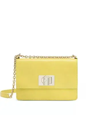 Furla Furla 1927 Grained Leather Shoulder Bag Yellow