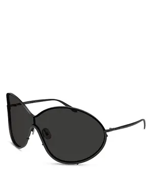 Alaïa Mask Sunglasses, 99mm - Black