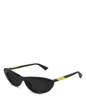 Bottega Veneta Cat Eye Sunglasses, 51mm - Black