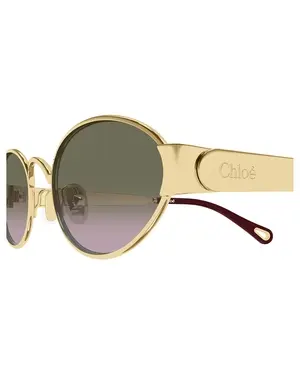 Chloé Oval Sunglasses, 54mm