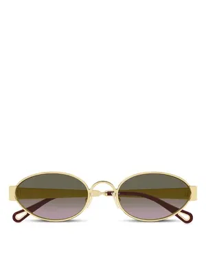 Chloé Oval Sunglasses, 54mm