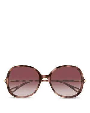 Chloé Round Sunglasses, 57mm