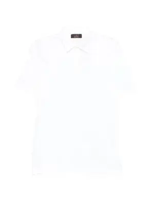 ZANONE Buttoned Polo Shirt - White